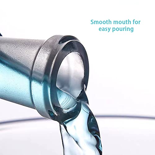 50ml Volumetric Flask with Ground Glass Stopper, Class A, 3.3 Borosilicate Glass with White Graduation, HUAOU, Pack of 2