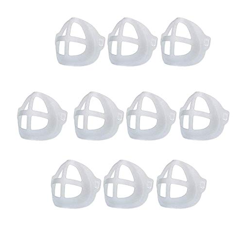3D Bracket, Inner Support Bracket , Lipstick Protection Stand- Mouth and Nose Protection Lipstick Increase Breathing Space Help Breathe Smoothly (10Pack)