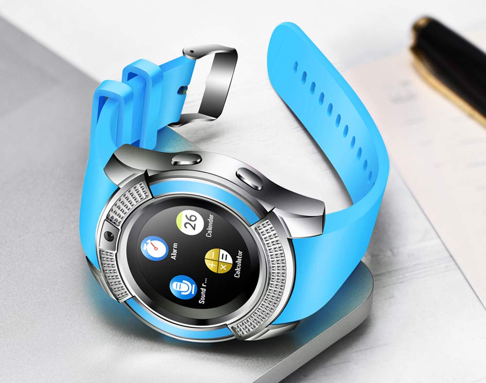 AKDSteel Y1 blueteeth Smart Watch with Touch Screen Camera/SIM Card Slot Waterproof Smart Watch Black Fashion CE
