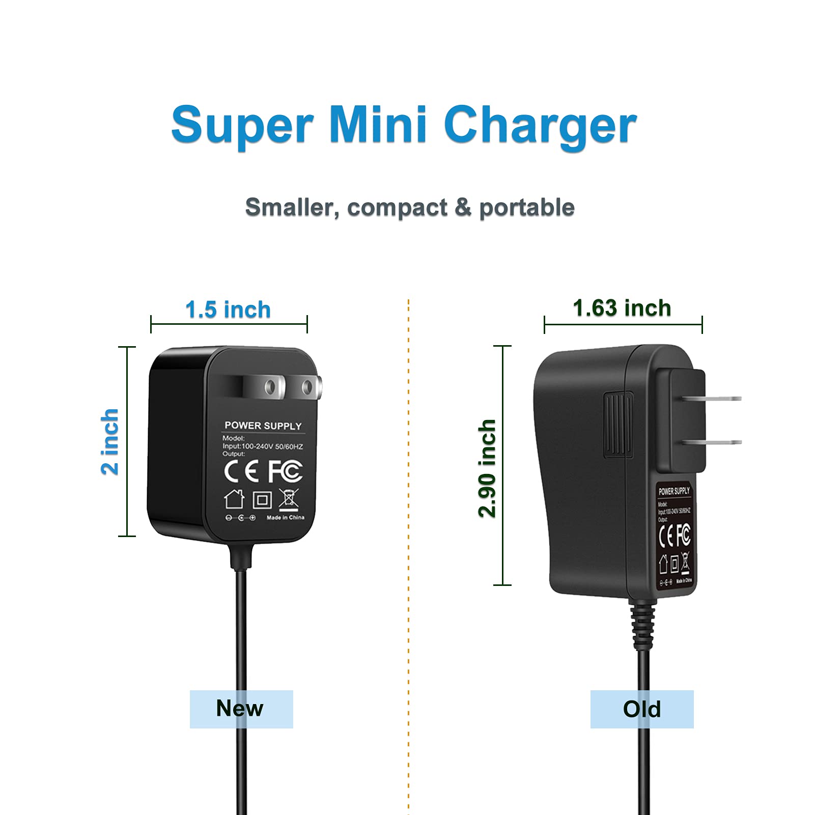5V AC Power Adapter for Tascam PS-P520E DR-40 DR-05 DR-22WL DP-008EX DP-006 DP-004 DR-07 DR-100; Zoom Q3, Q3HD, R16, R24, H4n, H4n PRO Handy Recorder AD-14A/D Charger Power Adapter