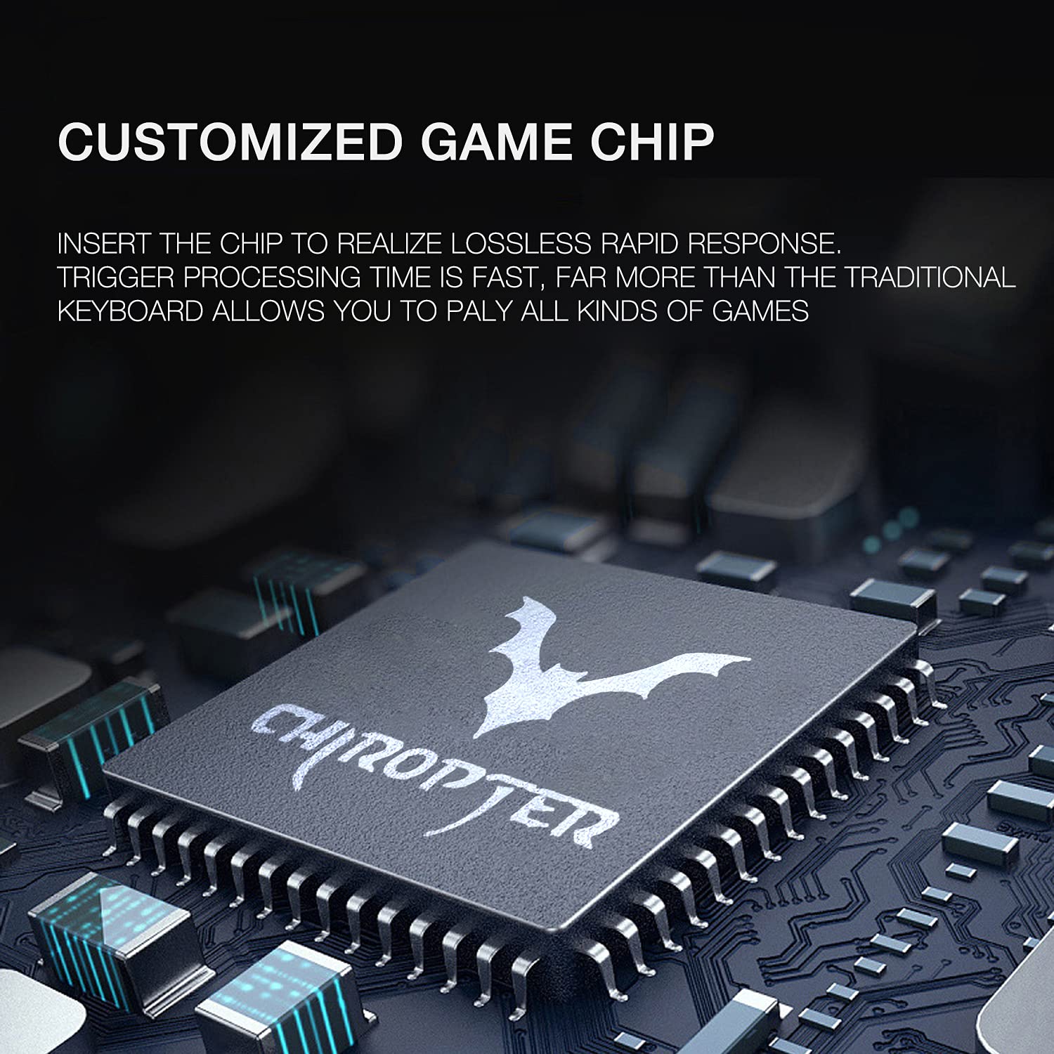 CHIROPTER Mechanical Keyboard and Mouse Combo, Wired RGB LED Backlit Mechanical Gaming Keyboard with Blue Switch, Gaming Mouse for Windows PC Gamers