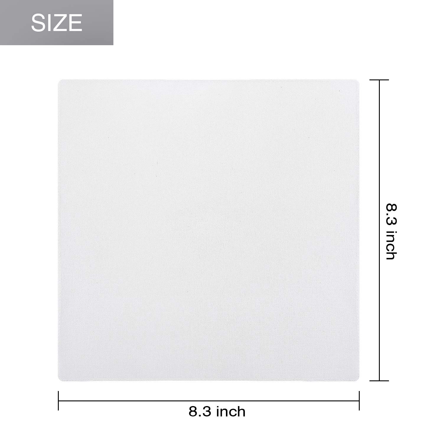 100 Pieces White Handkerchiefs Classic Hankies Bulk Set Pocket Square Towel Small Size for Tea Parties for Men