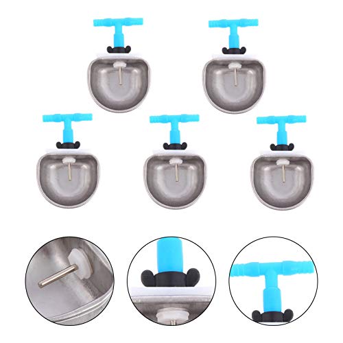 balacoo 5pcs Food and Water Bowl for Rabbit Cage Dispenser Waterer for Small Pet Bunny Ferret Hamster Guinea Pig Chinchilla