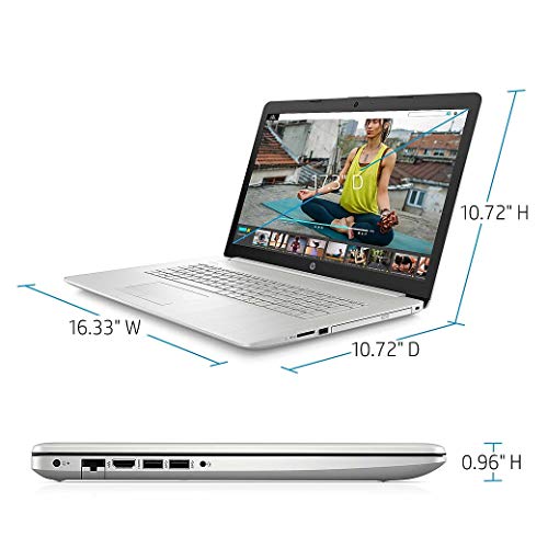 HP Flagship 2020 17 Laptop Computer 17.3" HD+ Anti-Glare Display 10th Gen Intel Quad-Core i5-1035G1 (Beats i7-8550U) 16GB DDR4 512GB SSD DVD Webcam Intel UHD Graphics Win 10 + HDMI Cable