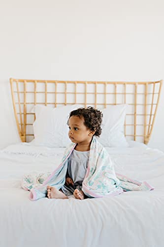 Large Premium Knit Baby 3 Layer Stretchy Quilt Blanket"Whimsy" by Copper Pearl