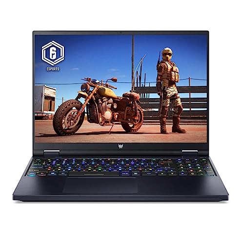 Acer Predator Helios 16 PH16-71-948L 16" WQXGA 240Hz Gaming Notebook Computer, Intel Core i9-13900HX 2.2GHz, 32GB RAM, 1TB SSD, NVIDIA GeForce RTX 4080 12GB, Windows 11 Home, Black