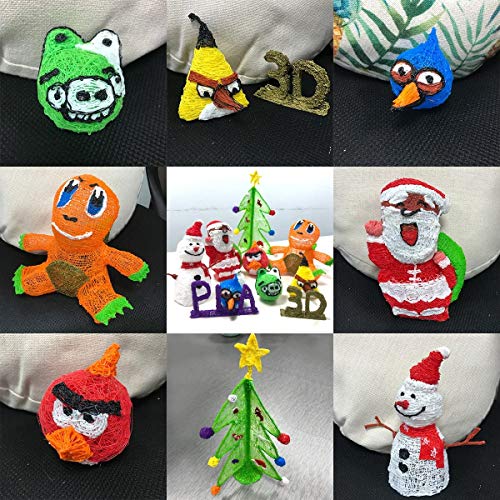 Salpplea 3D Pen/3D Printer Filament,3D Pen PLA Filament Refills,1.75mm PLA Filament Pack of 20 Colors,High-Precision Diameter Filament, Each Color 16 Feet, Total 320 Feet Lengths