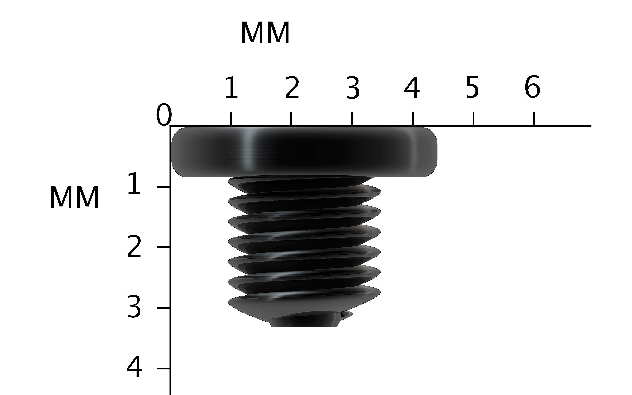 50x Replacement Black Philips Drive Laptop Screws M2.5X2.5mm Screw M2.5X2.5L PM2.5X2.5 lot