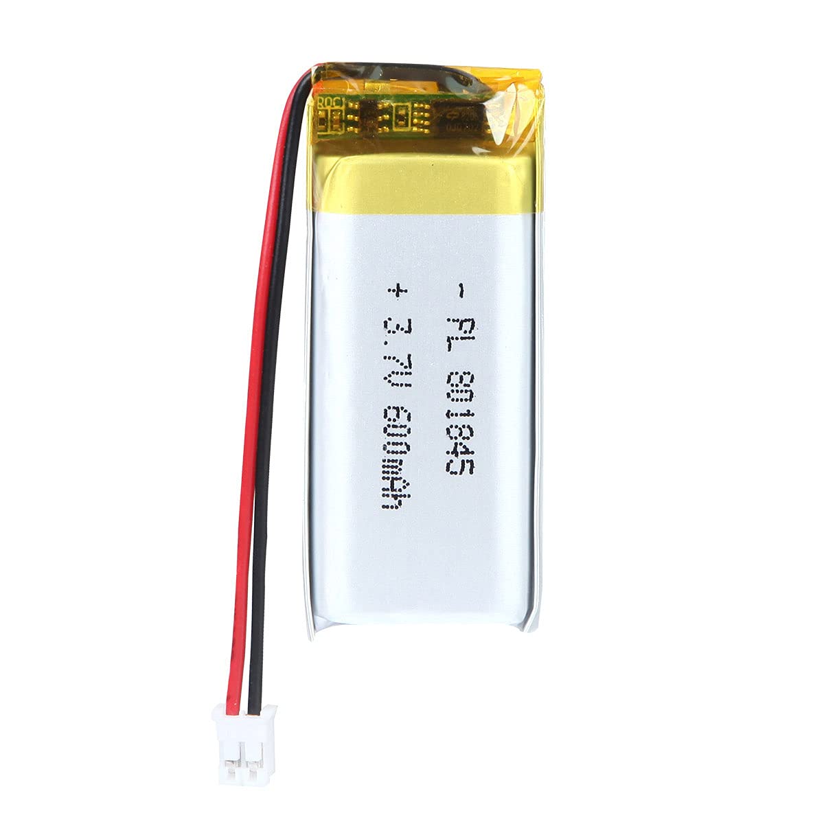 AKZYTUE 3.7V 600mAh 801845 Lipo Battery Rechargeable Lithium Polymer ion Battery Pack with JST Connector
