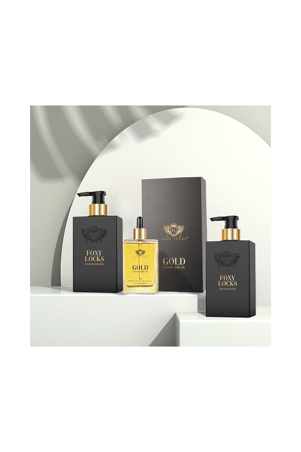 Foxy Locks Luxury Shampoo & Conditioner with Argan Oil - Nourish & Restore Duo