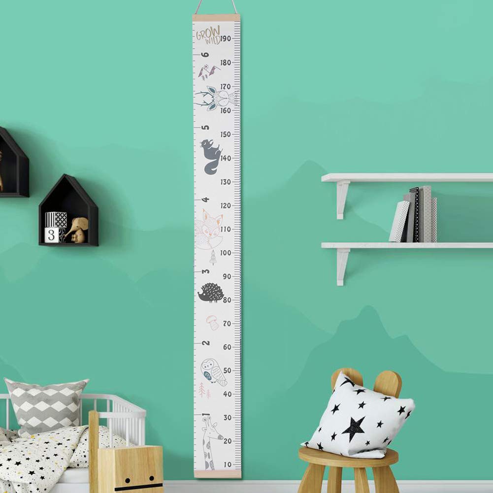 Wall Height Chart, Baby Growth Chart Cute Wall Ruler Growth Chart for Baby Girls Boys Toddler Bedroom(1, Blue) height chart kid