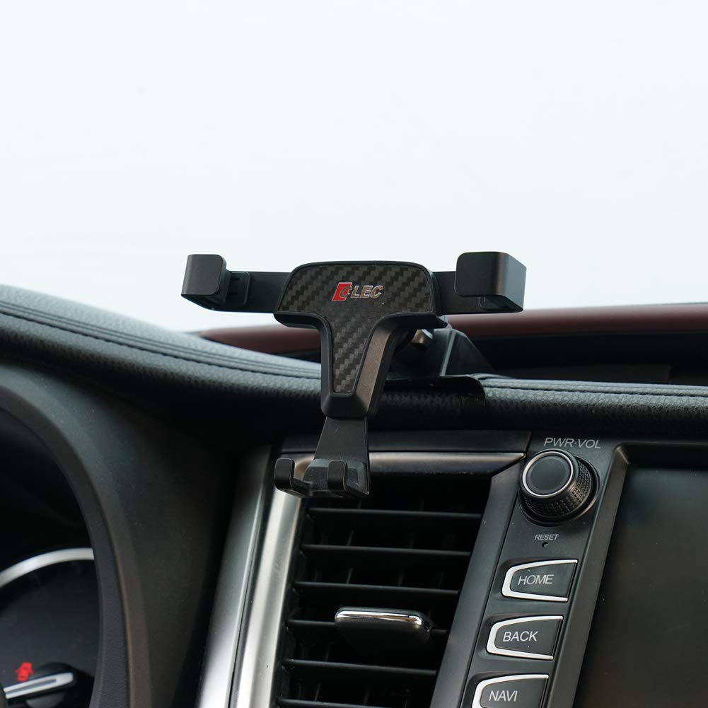 BEERTE Phone Holder fit for Toyota Highlander 2018 2019 Adjustable Air Vent Car Dashboard Cell Phone Mount,Carbon Fiber Pattern Phone Mount fit for Any inches Smartphone