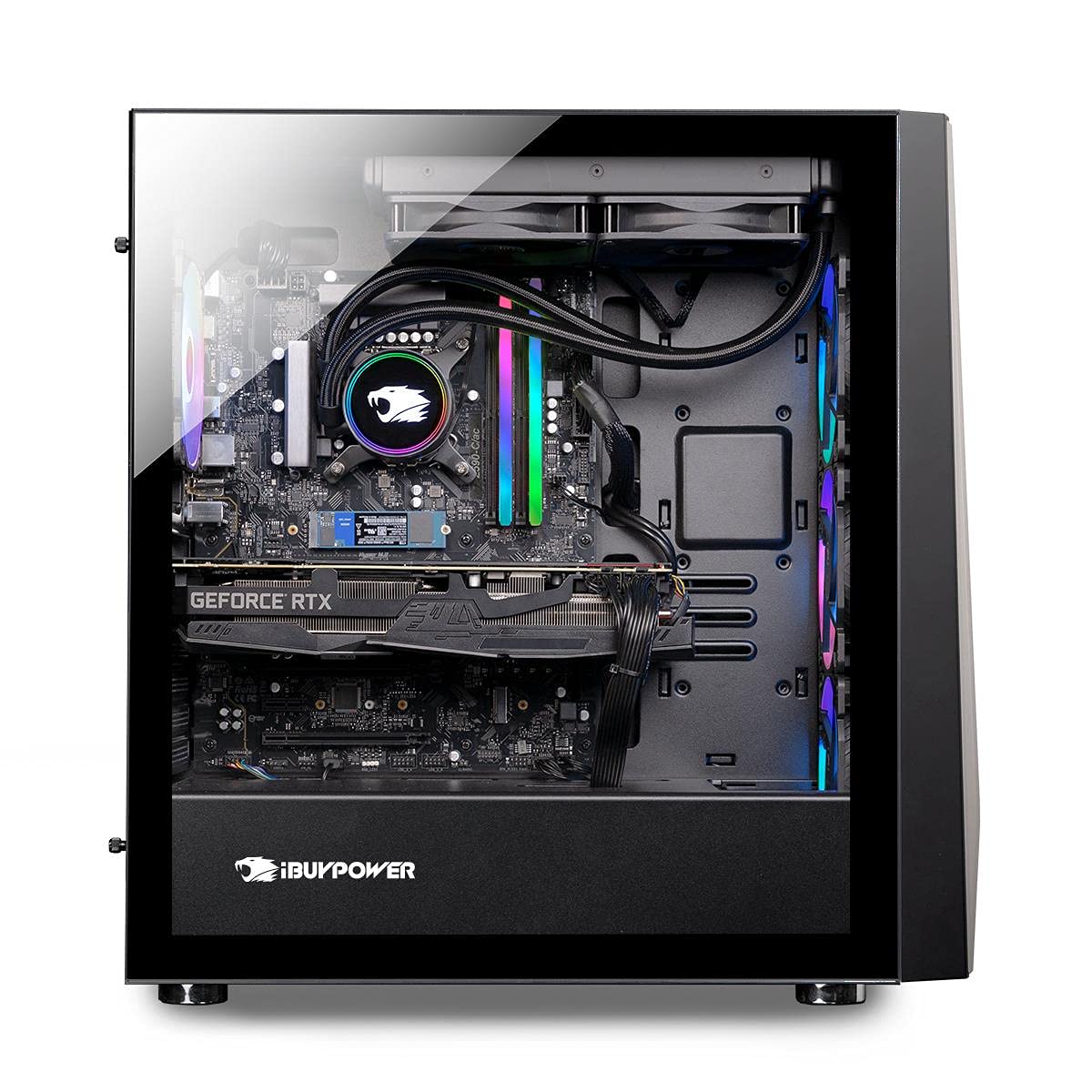 iBUYPOWER Trace5MR 1003Ti Liquid Cooling Gaming Desktop Computer, Intel Core i7-11700KF 3.6GHz, 16GB RAM, 1TB SSD NVIDIA GeForce RTX 3080Ti 12GB, Windows 10 Home, Free Upgrade to Windows 11