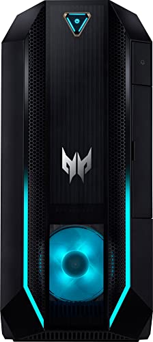 Acer Predator PO3-630 Gaming Desktop PC (Intel i7-11700 8-Core, 128GB RAM, 2x8TB PCIe SSD RAID 1 (8TB), GeForce RTX 3070, WiFi, Bluetooth, Backlit KB, HDMI, USB 3.2, Display Port, Win 11 Pro)