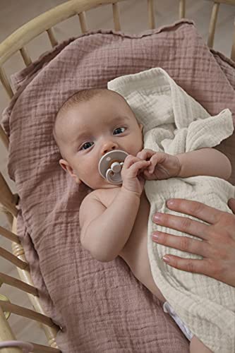 Bibs Cuddle Cloth | 2-Pack of 100% Organic Cloths | Perfect Nursing & Changing Mat Cover | Soft & Absorbent | Made in Denmark | Measures 27" x 27" (Ivory)