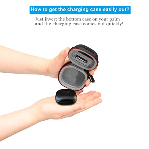 RLSOCO Carrying Case for Samsung Galaxy Buds 2 Pro/Galaxy Buds Pro/Galaxy Buds Live/Galaxy Buds 2 True Wireless Earbuds (Black)