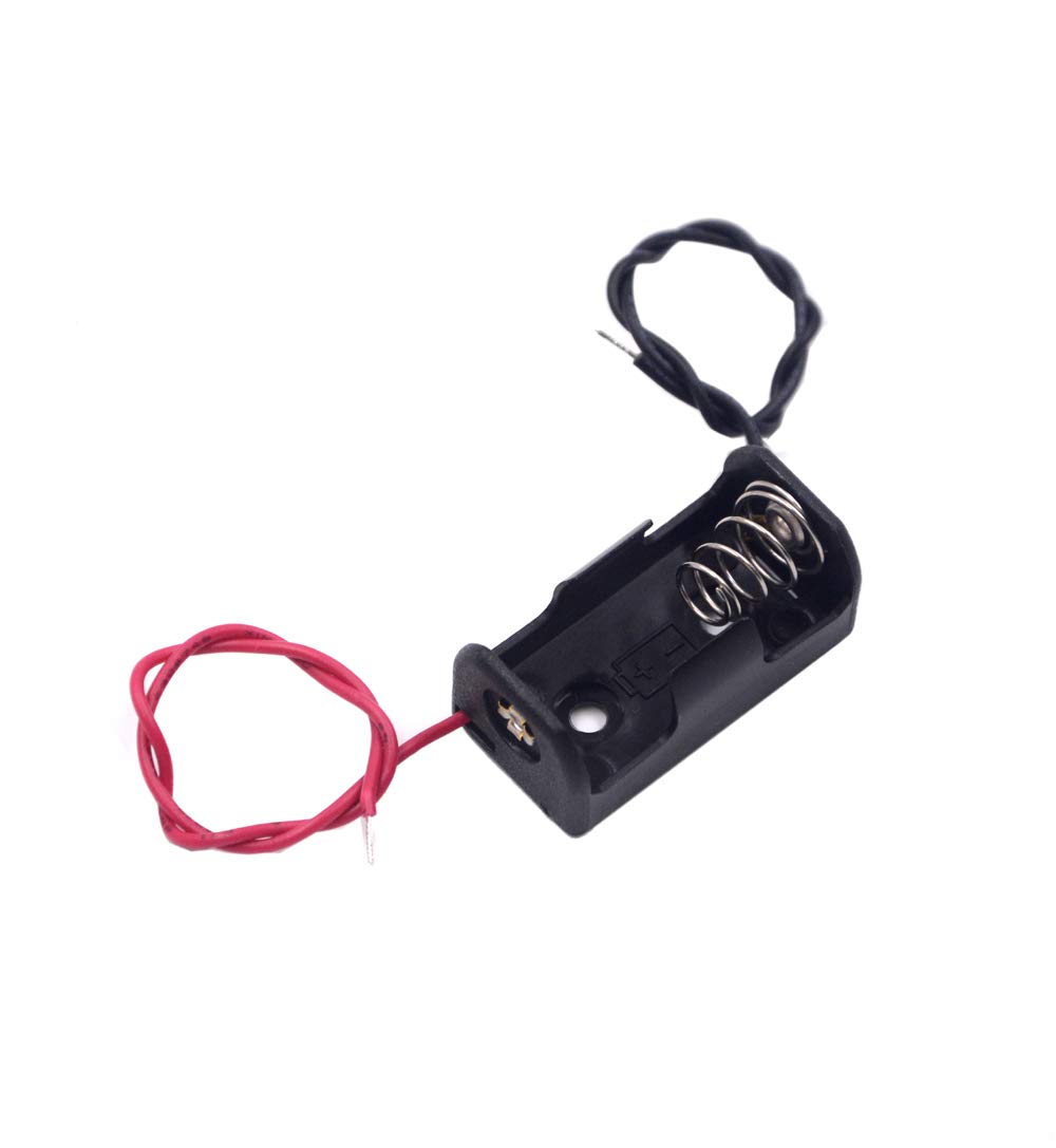 LampVPath (Pack of 2 14250 Battery Holder, 1/2AA Battery Holder, ER14250 Battery Holder, 1/2AA 3.6V Battery Holder with Leads Wires