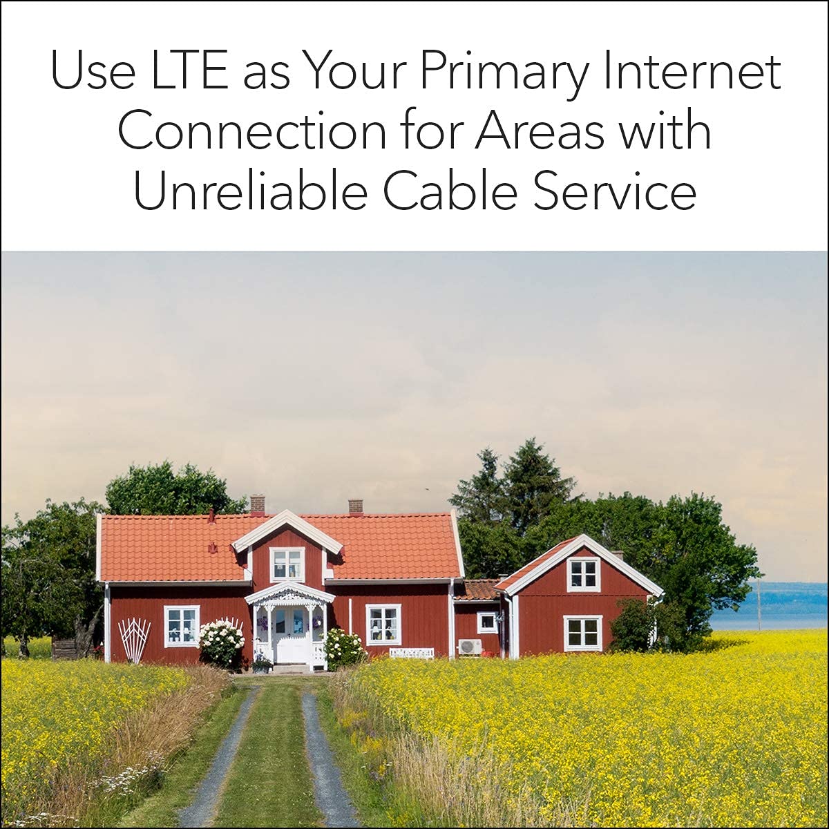 NETGEAR 4G LTE Broadband Modem (LM1200) β Use LTE as a Primary Internet Connection (Renewed)