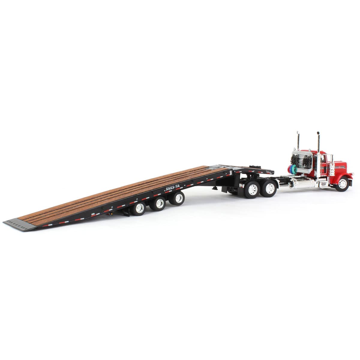 1/64 Peterbilt 389 Day Cab with Headache Rack & Talbert 5553TA Trailer, Binkley & Hurst 60-1446