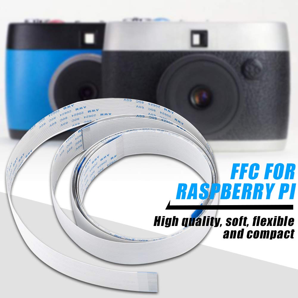 3pcs 15 Pin 30cm 50cm 100cm FFC Ribbon Flexible Flat Cable for Camera Pi Camera Cable Long Extension Flexible Ribbon Cable