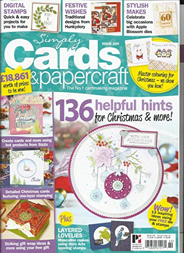 SIMPLY CARDS & PAPERCRAFT, ISSUE,169 FREE GIFTS OR INSERTS ARE NOT INCLUDE.