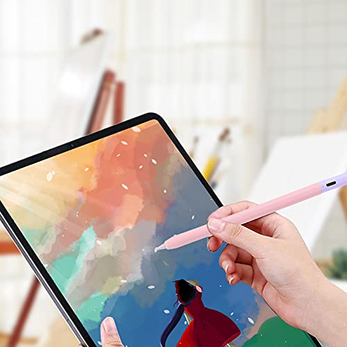 Case for Stylus Pen Silicone Stylus Pen Cover Holder Anti-Slip Stylus Pen Sleeve Compatible with Type C Charging Port Stylus Pen