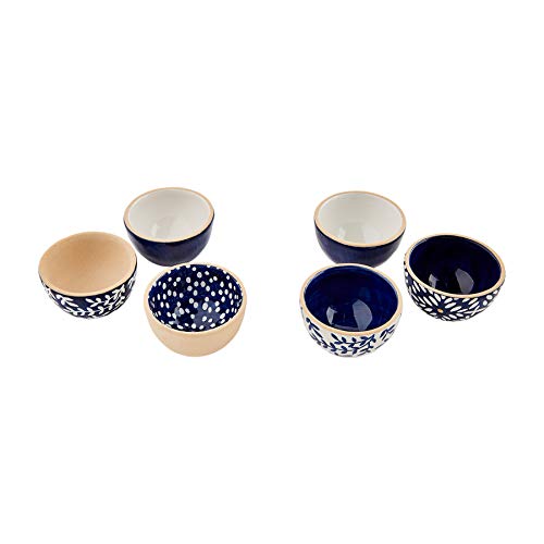 Mud Pie Stacked Dip Set, 2" x 3" dia, White