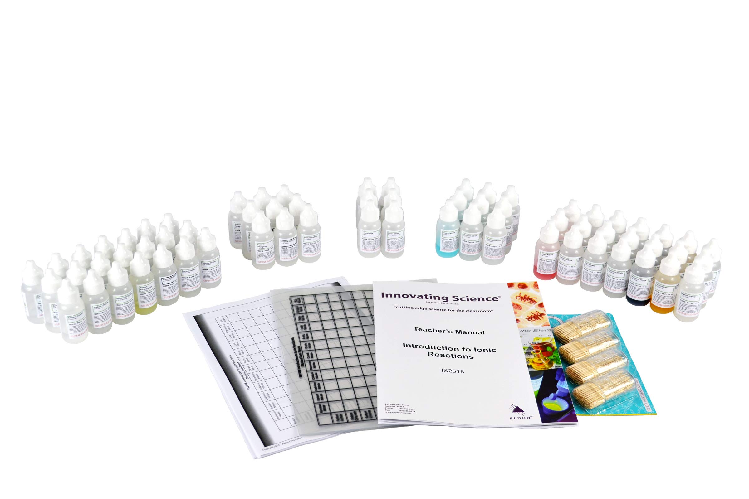 ALDON Innovating Science Introduction to Ionic Reactions - Explore Chemical Combinations & Observe Reactions - Distance Learning - Experiment Kit