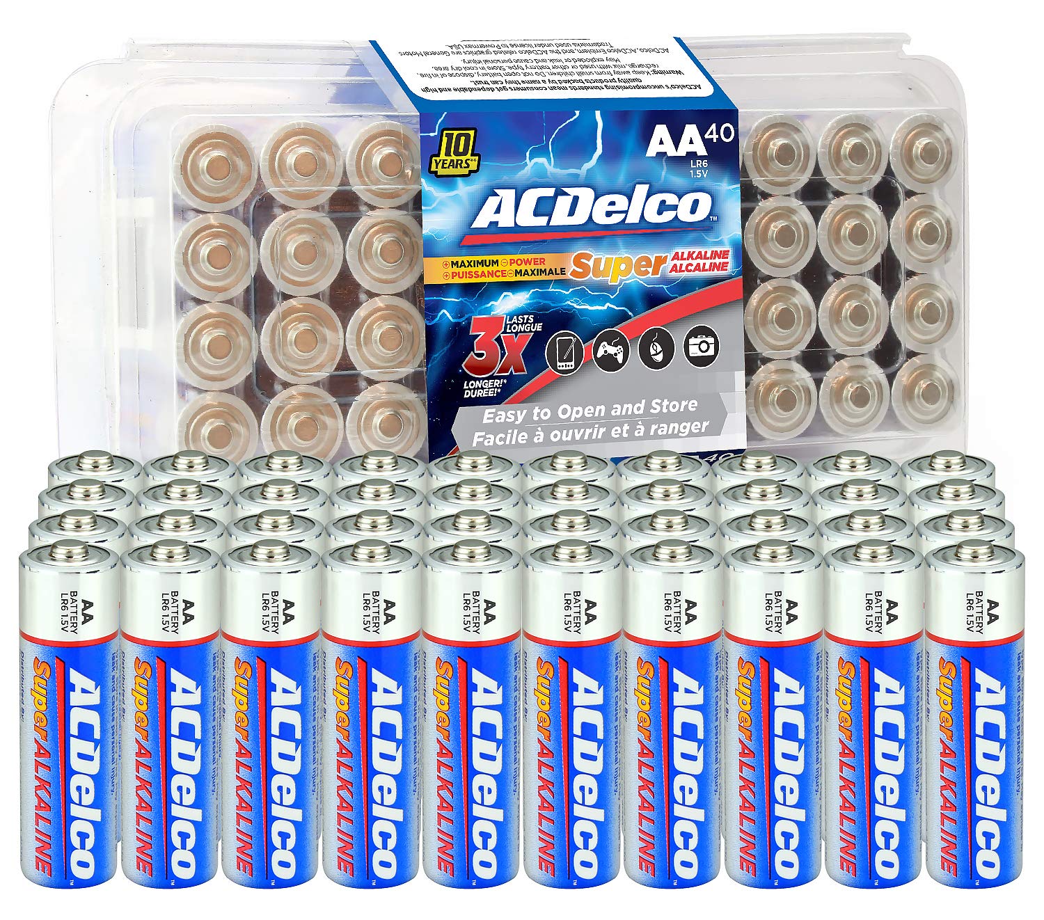 ACDelco 100-Count AAA and AA Batteries | Maximum Power Super Alkaline