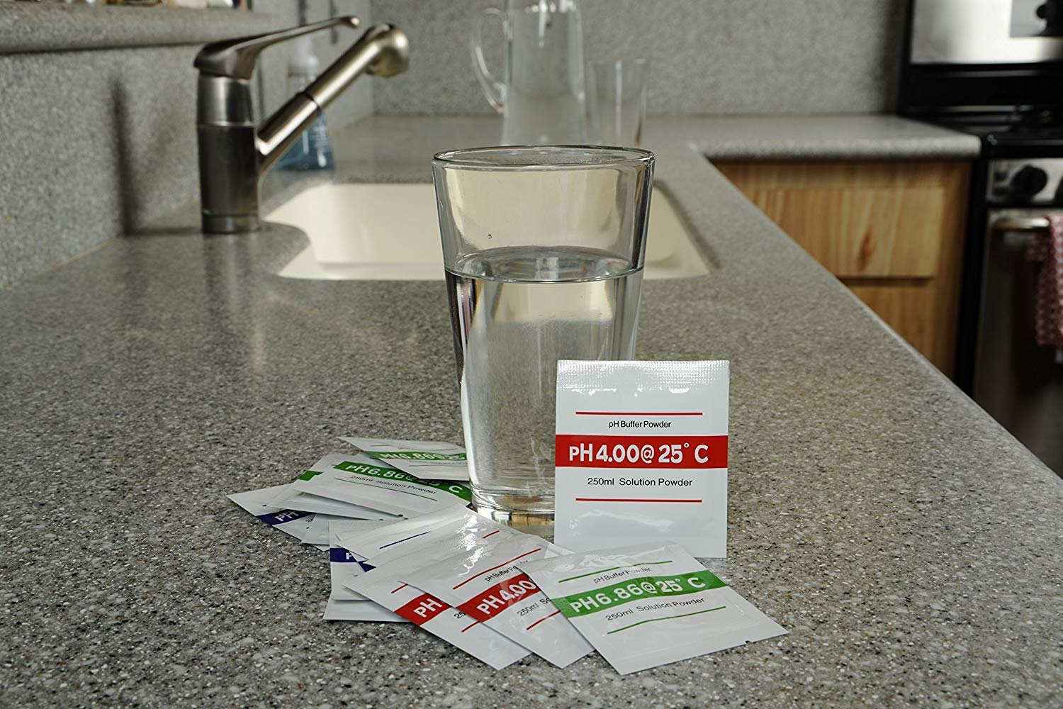 Nynelly Only 6.86,15pcs pH Meter Buffer Solution Powder for Precise and Easy for Precise pH Calibration Powder Solution