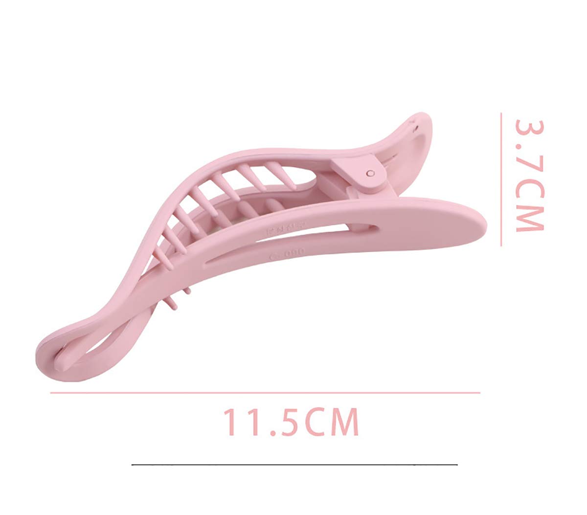 6PCS Hair Claws Clips No Slip Strong Hair Clips Teeth Curve Durable Alligator Duck Bill Jaw Clips Hair Styling Accessories (01)