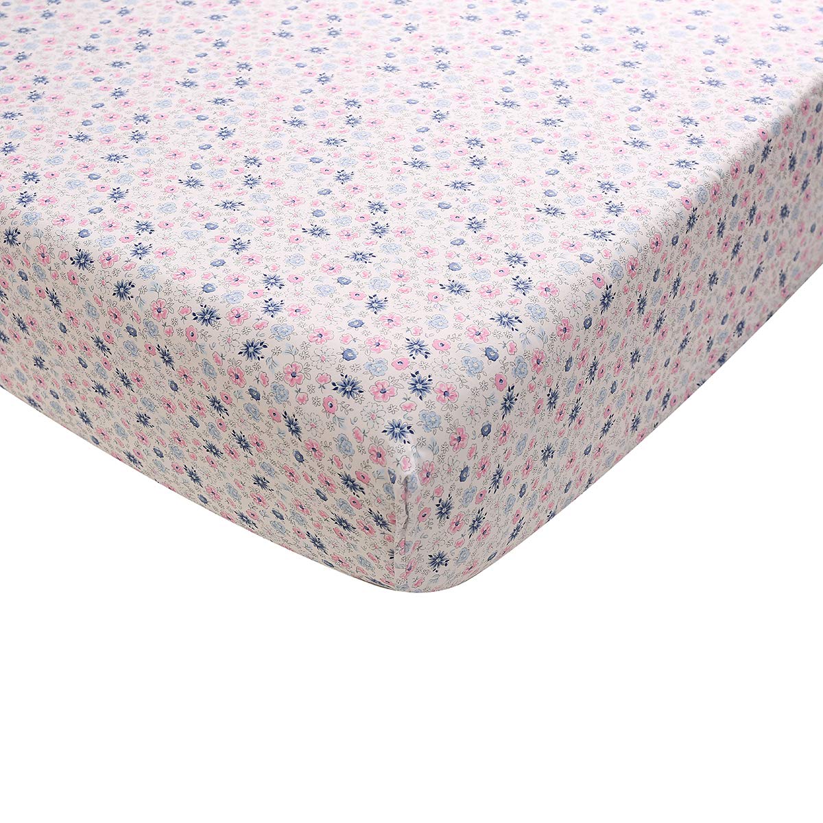 7 PCs Pink Embroidery Butterfly Nursery Crib Bedding Set 100% Cotton Baby Girl 3D Butterfly Themed Cot Bedding Set 1 Quilt, 1 Skirt, 1 Fitted Sheet, 1 Window Valance, 3 Butterfly Shaped Wall Decor