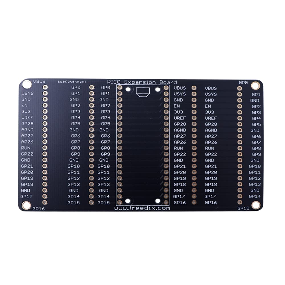 Treedix Compatible with Raspberry Pi Pico GPIO Expander External Expansion Board with 1.14inch Pi Pico LCD Screen Three Sets of 2x20 Male Header for Connecting More Expansion Modules