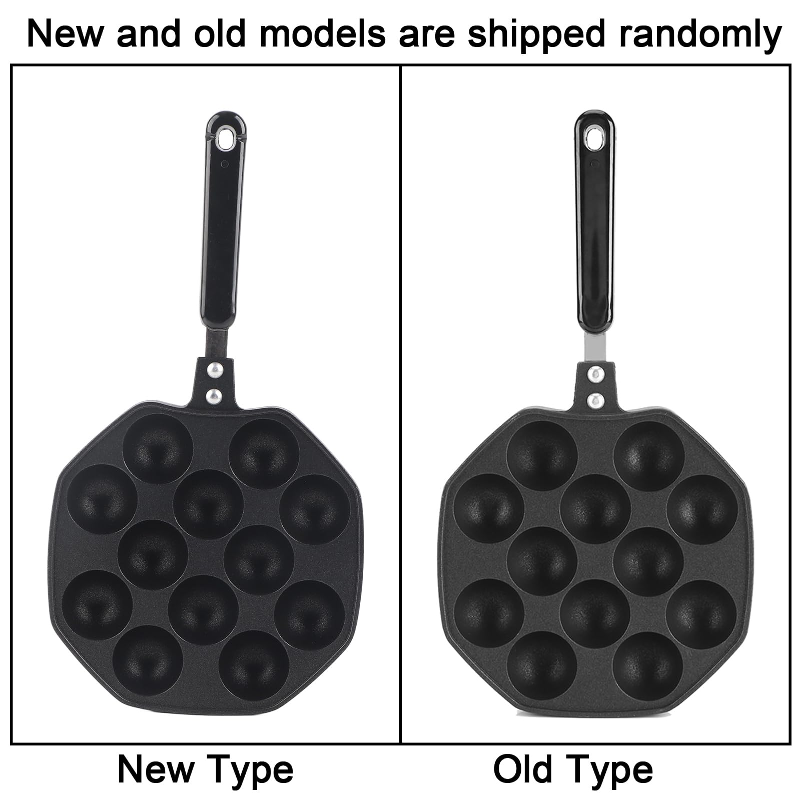 12 Cavities Takoyaki Grill Pan, Aluminum Non-stick Baking Takoyaki Grill Pan Plate Octopus Ball/Pancake Maker