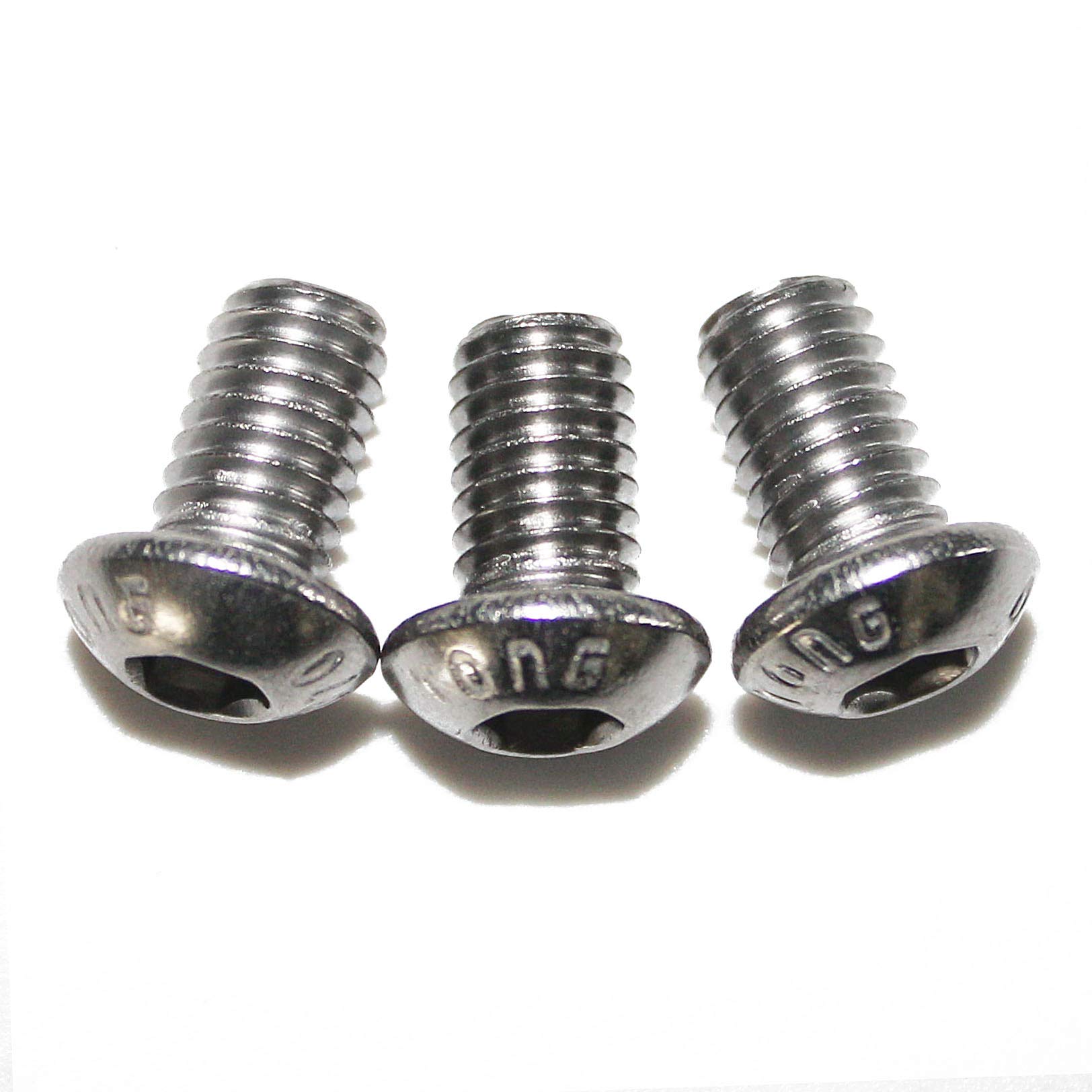 100 Pcs M4-0.70 x 6mm Button Head Socket Cap Bolts Screws, 18-8 Stainless Steel, Allen Hex Drive, ISO 7380, by Fullerkreg,Come in a Plastic Case