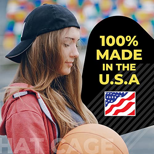 BallcapBuddy - Original and Patented Hat Cleaner, Hat Washer for Washing Machine or Dishwasher, Cap Washer Frame for Flat & Curved Hats, 3 Pack, Black, Made in USA