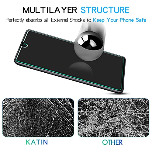 KATIN [2-Pack] Screen Protector For Samsung Galaxy A71 5G, Galaxy A71 5G UW, Galaxy A71 4G Tempered Glass, Anti Scratch, Bubble Free, Support Fingerprint Scan, Easy to Install, Case Friendly