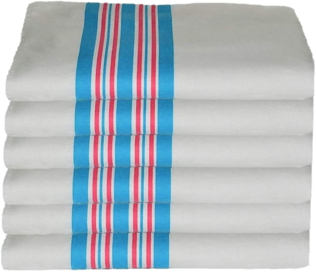 6PK - Soft 100% Cotton Nursery Receiving Hospital Baby Blankets 30 x 40