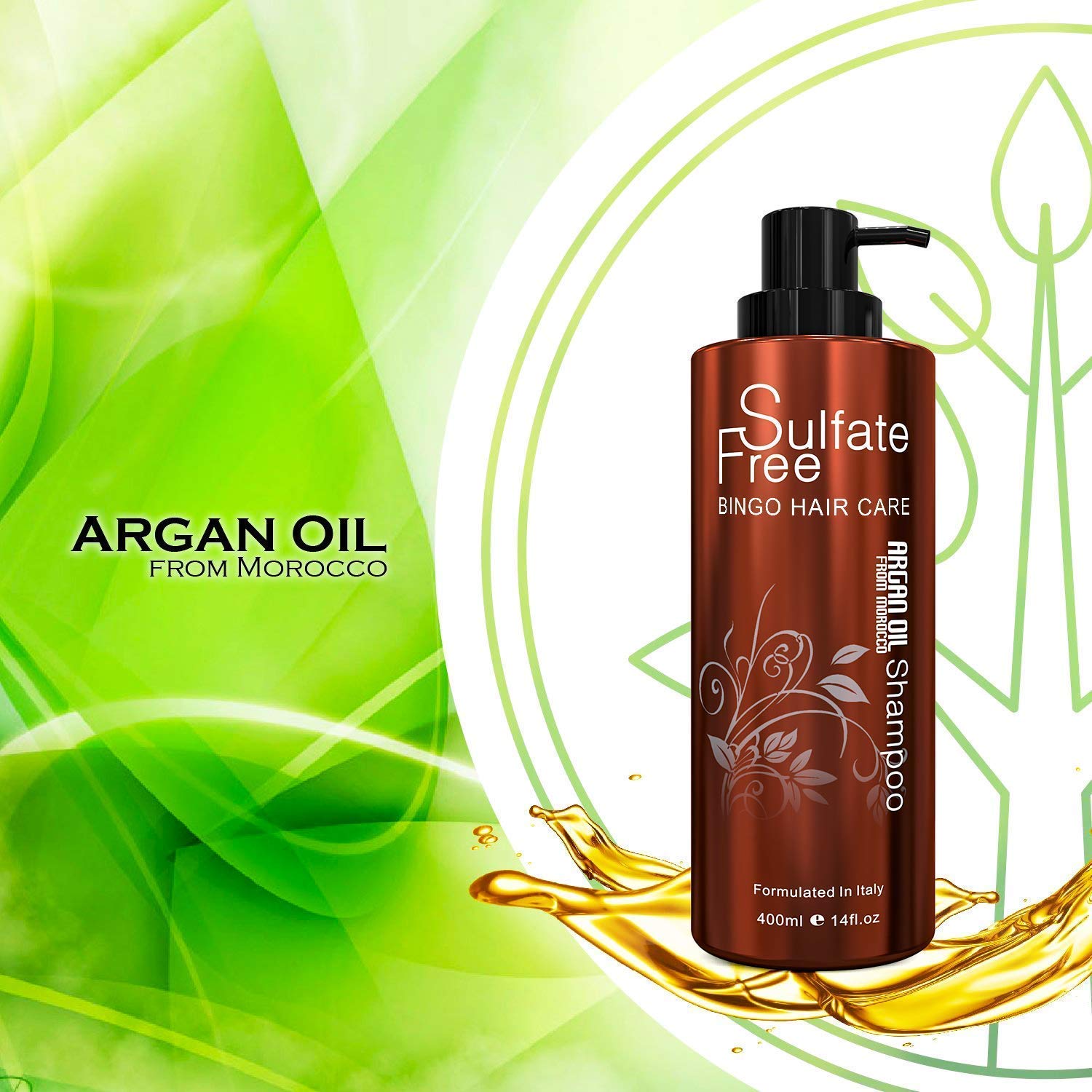 BINGO HAIR CARE Moroccan Argan Oil Shampoo and Conditioner Set