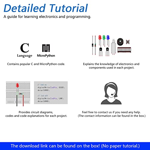 FREENOVE Basic Starter Kit for ESP32-WROVER (Included) (Compatible with Arduino IDE), Onboard Camera Wireless, Python C, 412-Page Detailed Tutorial, 141 Items, 61 Projects