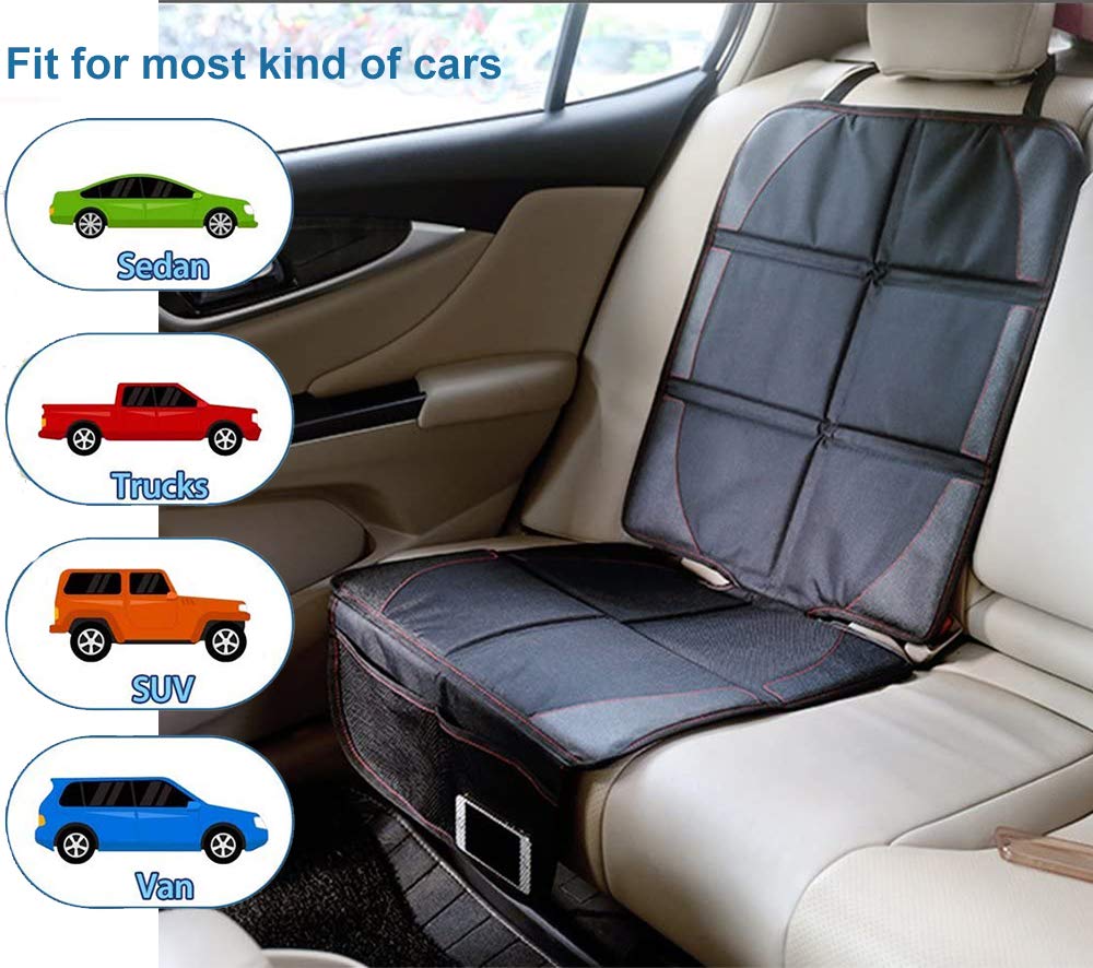 UCARE Child Car Seat Protector Waterproof Foldable Baby Seat Cover Protector for Child & Baby Cars Seats with Thickest Padding and Non Slip Backing (1)