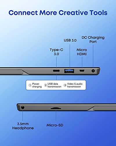 2023 CHUWI UBook X Tablet, 12'' Touchscreen, Windows 11 Tablet, 8GB RAM 256GB ROM, 1TB SSD Expend, Intel N4120 (Up to 2.6 GHz), 2160x1440 IPS, 2.4G/5G WiFi, Dual Camera, 5000mAh, HDMI, USB 3.0, BT 5.0