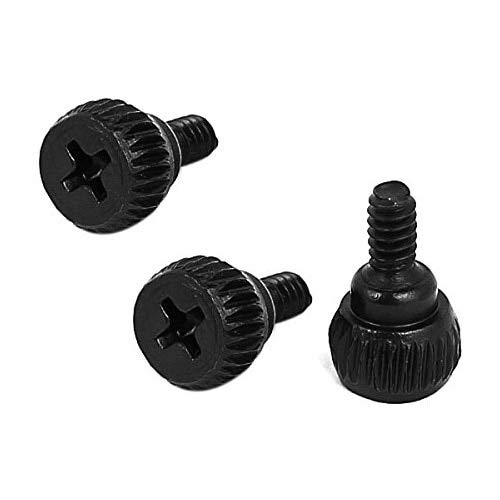 6# 32x6mm Desktop for Computer PC Case Chassis Thumb Screws Black 100 Pcs SCRW-209631