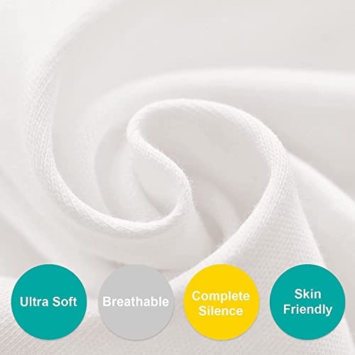 100% Cotton Bassinet Sheets Fit for AirClub Bassinet Bedside Sleeper and Newton Baby Bassinet & Bedside Sleeper, 2 Pack, Breathable and Soft Fitted Sheet for Baby, White
