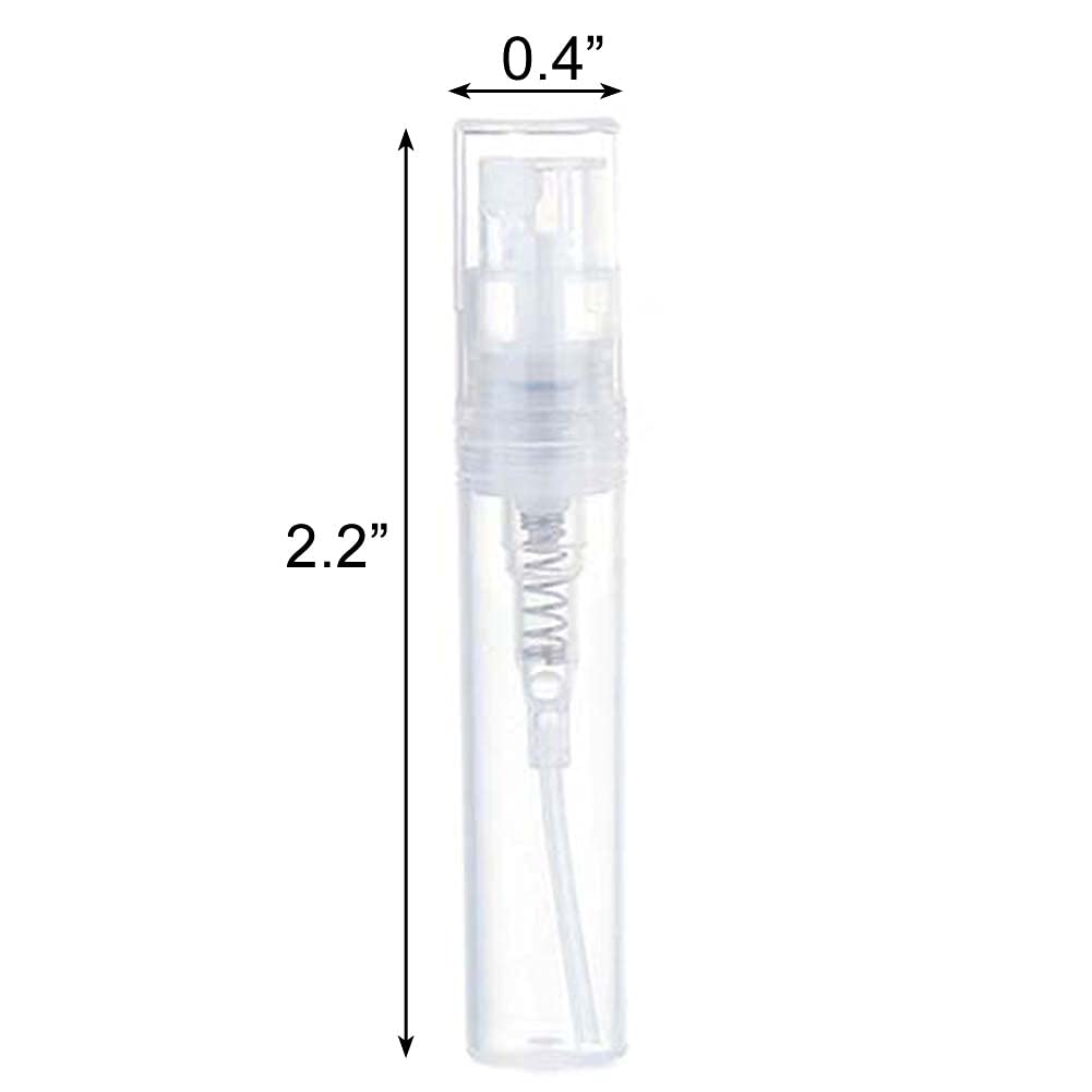 BlingKingdom 10pcs 2ml Refillable Mini Spray Atomizer Empty Bottles Portable Perfume Liquid Travel Sample Bottle Sprayer