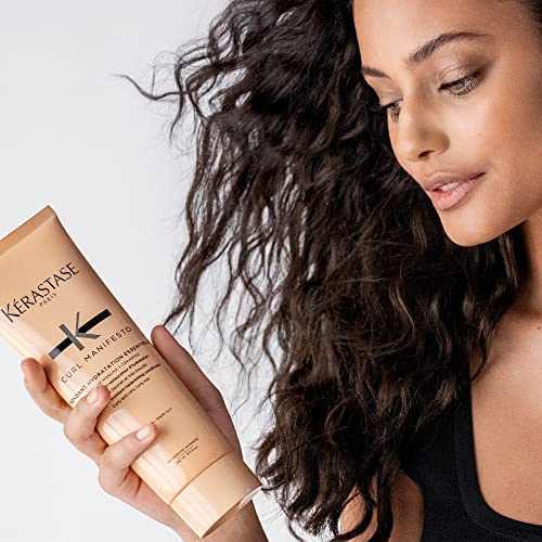 KÉRASTASE Curl Manifesto Hydratation Essentielle Conditioner, Lightweight Conditioner, Detangles, Smooths & Prevents Frizz for All Wavy, Very Curly & Coily Hair, 8.5 Fl Oz