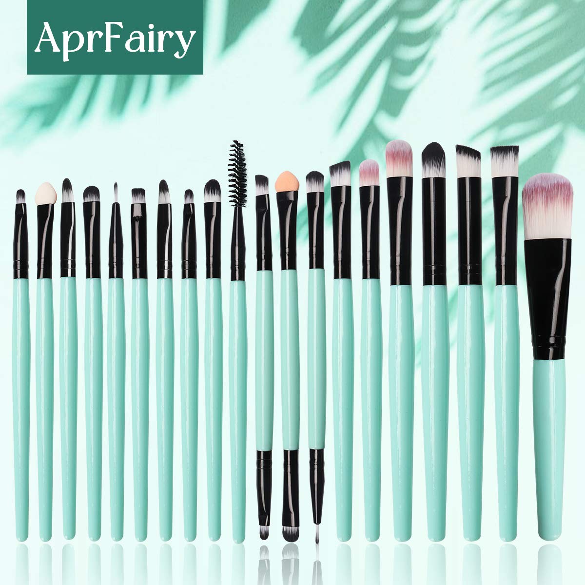 AprFairy Eye Makeup Brushes Set, 20 Piece Eyeshadow Brushes Set Professional Makeup Brushes Eye Shadow Concealer Eyebrow Eyelash Eye Liners Blending Make Up Brushes with Soft Synthetic Wool