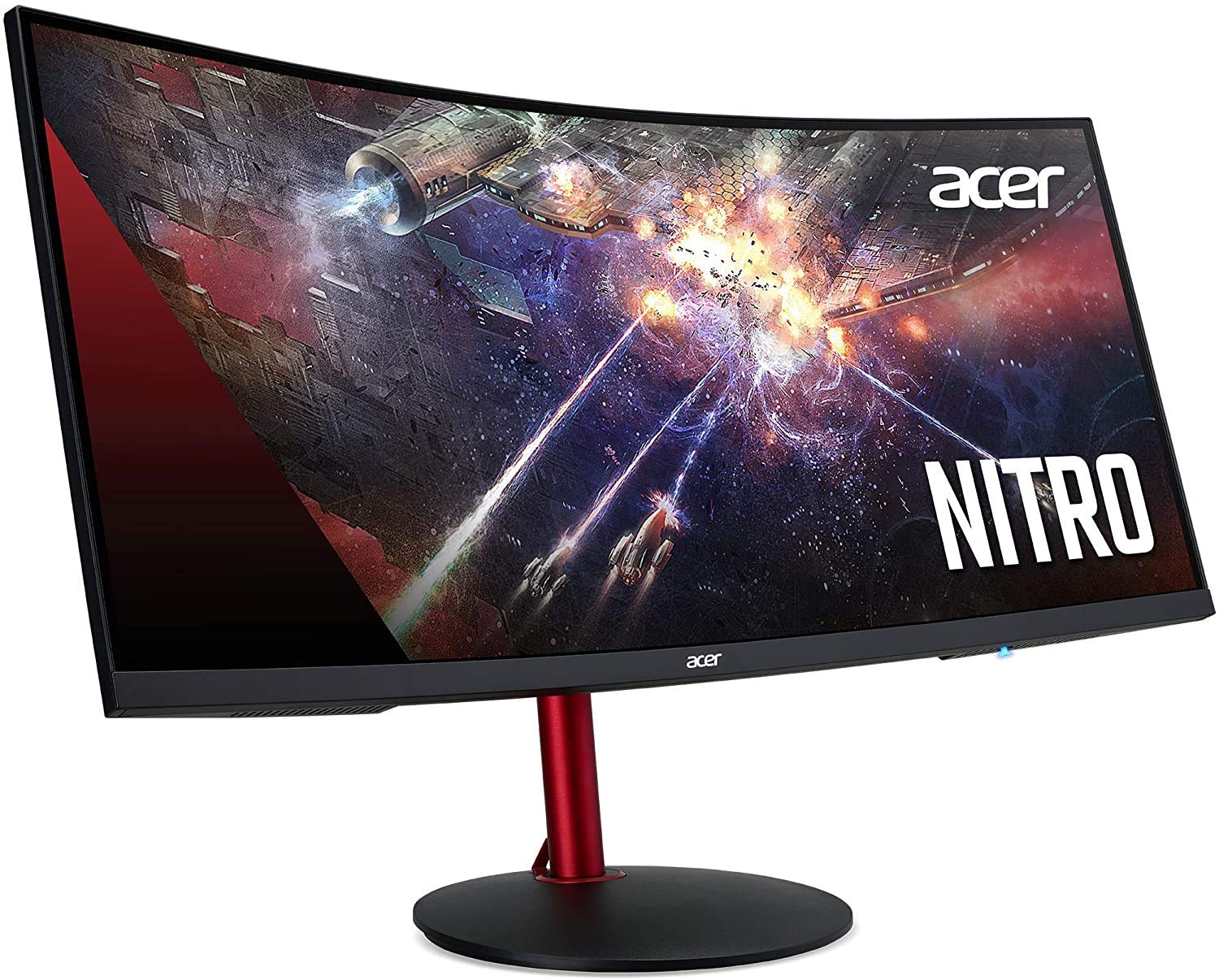 acer Nitro - 34" Curved Monitor UW-QHD 3440x1440 75Hz VA 21:9 1ms MPRT 300Nit (Renewed)
