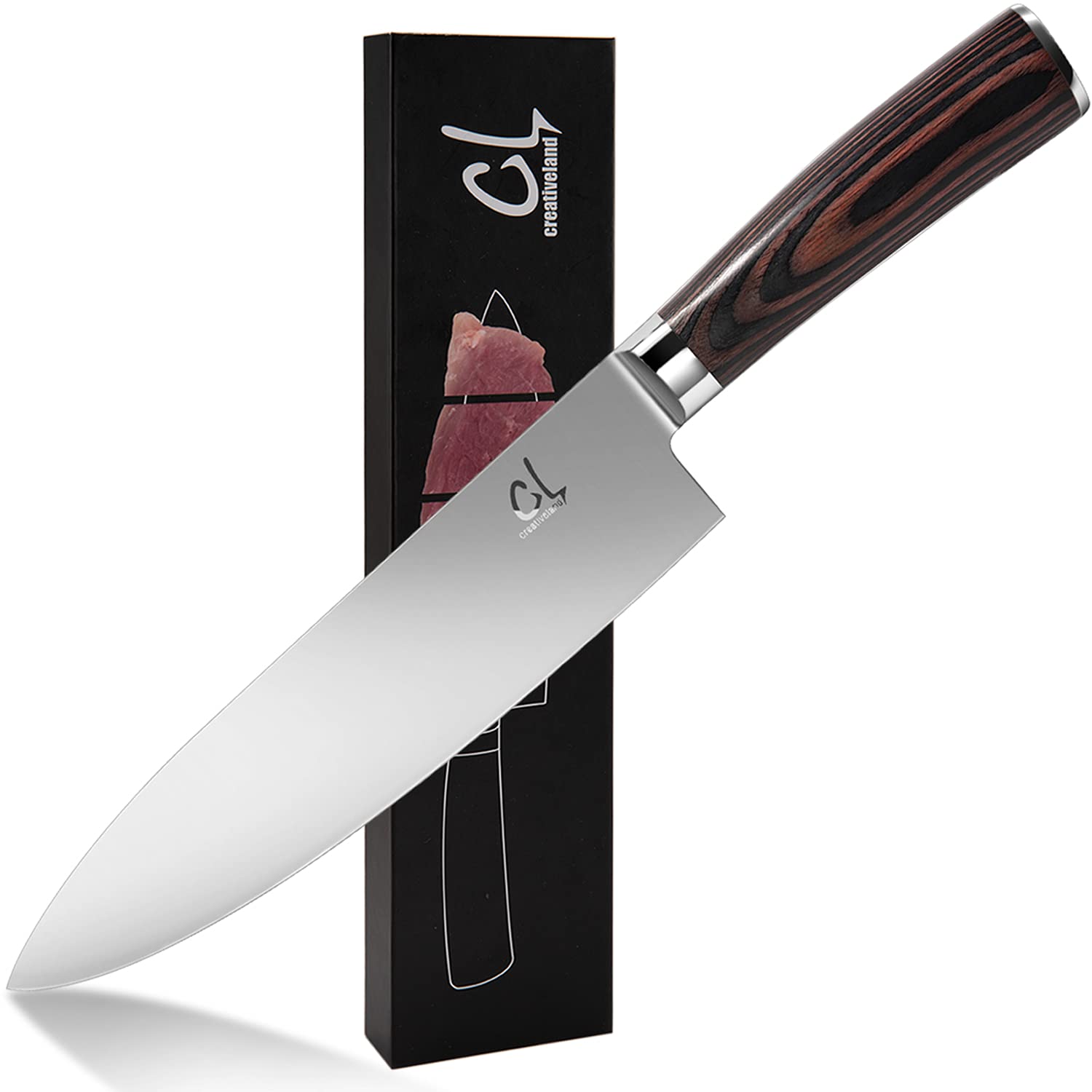 Chefâs Knife,Japanese Chopping & Meat Knife Gyuto Chefâs Knive Kitchen Cutting Knifeâs for Cooking Santoku Knives Set,Forged High Carbon Chef Sharp Knife for Cutting Meat- CREATIVELAND