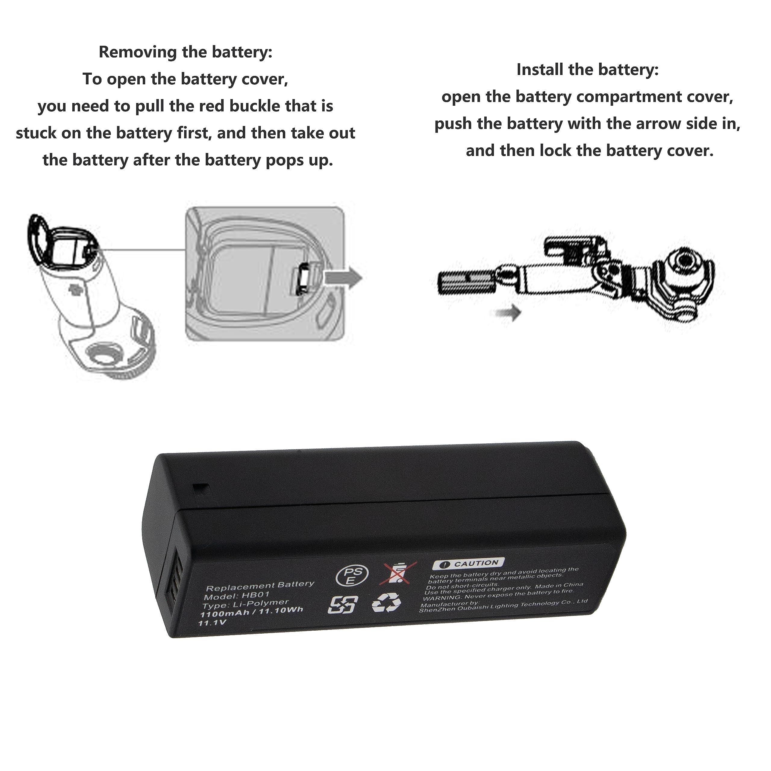 CS Cameron Sino Upgrade Part 53 Intelligent Battery Compatible with DJI Osmo,Osmo Mobile,Osmo+(Plus,Osmo pro/RAW, fits HB01-522365 HB02-542465